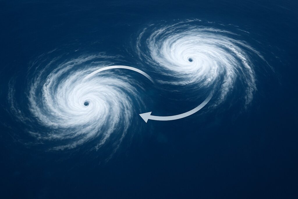 Efecto Fujiwhara en el Pacífico: La interacción entre huracanes que podría impactar a México ...